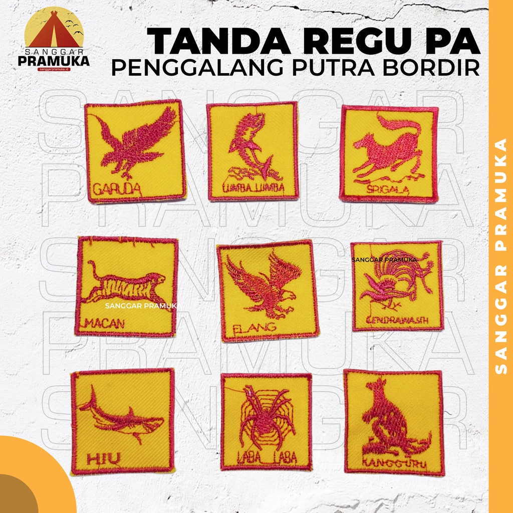 Jual Tanda Regu Pramuka / Nama Hewan / Fauna | Shopee Indonesia