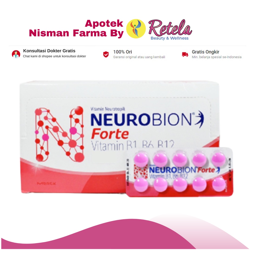 Jual NEUROBION FORTE STRIP ISI 10 TABLET | Shopee Indonesia
