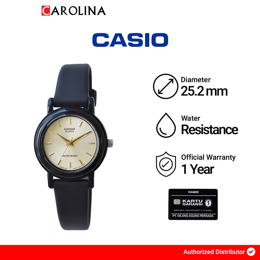 Jual Jam Tangan Unisex Casio General LQ-139EMV-9A Light Gold Dial Black ...