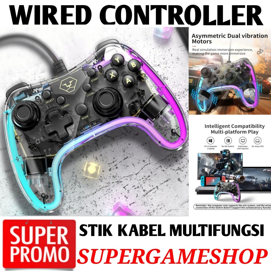 Jual Stik PC Stik Multifunction Wired Controller Switch Stik PS3 ...
