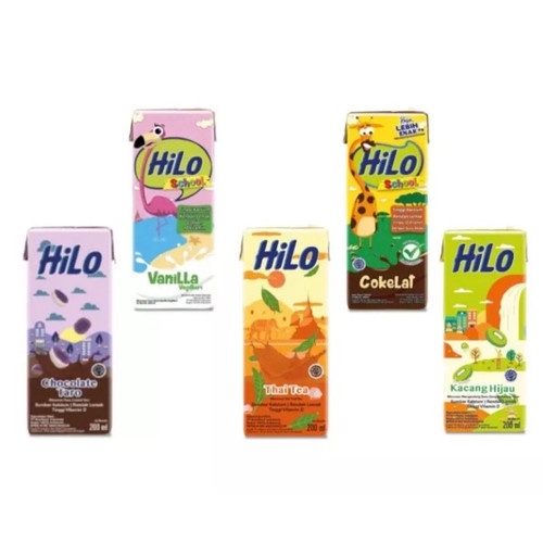 Jual Hilo School Susu UHT 200 ml All Variant | Shopee Indonesia