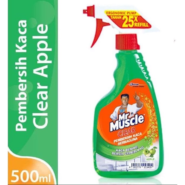 Jual Mr. Muscle CLEAR Liquid APPLE PUMP 500 ml | Shopee Indonesia