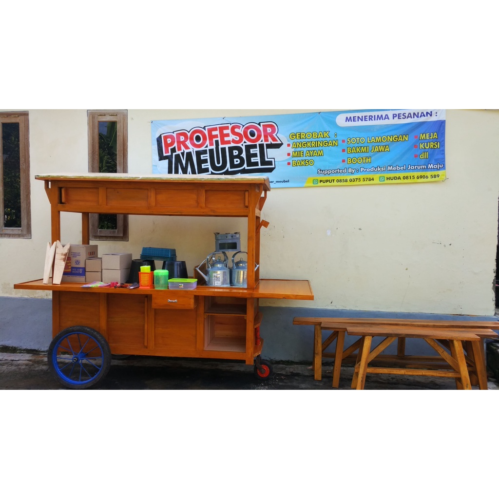 Jual Geobak Angkringan Jumbo / Gerobak Susu Jahe/ Gerobak Jahe Merah ...
