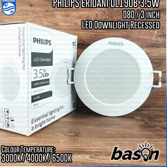 Jual Promo PHILIPS Eridani G2 DL190B 3.5W LED3 D80 3" - LED Downlight 3W | Shopee Indonesia