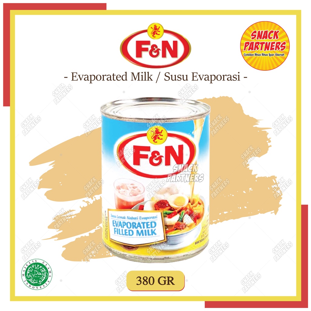 Jual SUSU EVAPORASI F&N 380 GR - Evaporated Filled Milk FN | Shopee ...