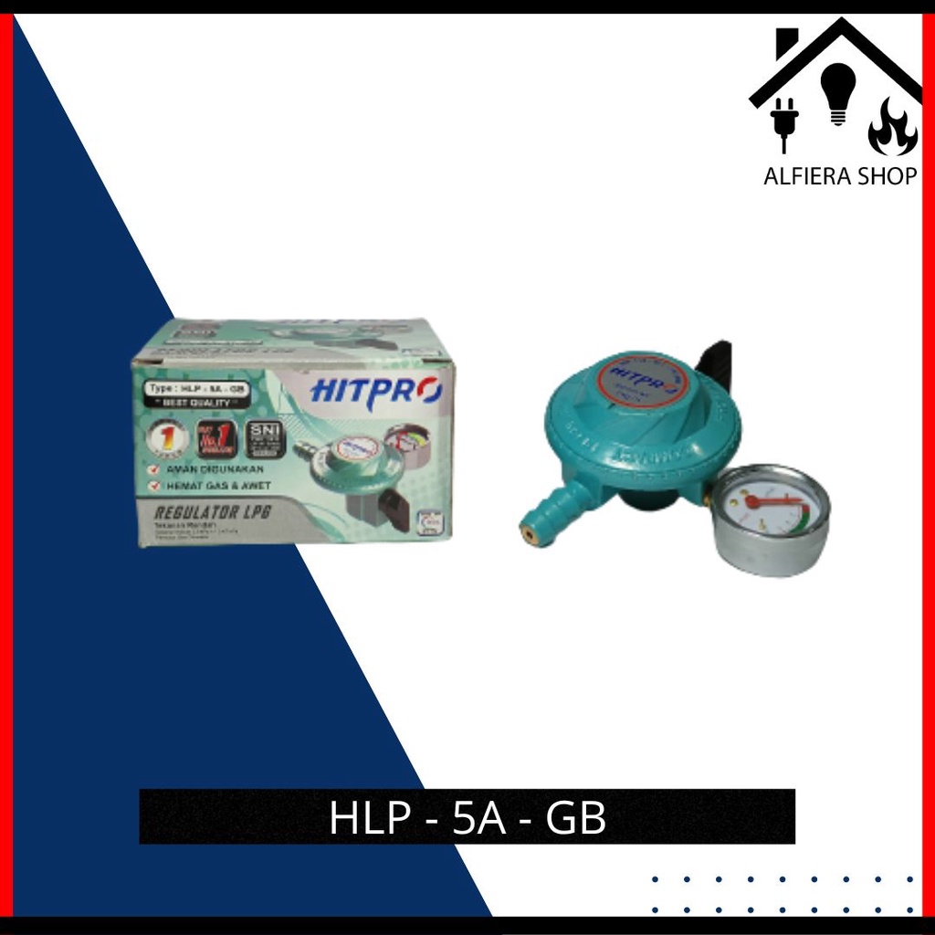 Jual Regulator Gas HITPRO Tekanan Rendah HLP-5A-GB + Meter Pengukur ...