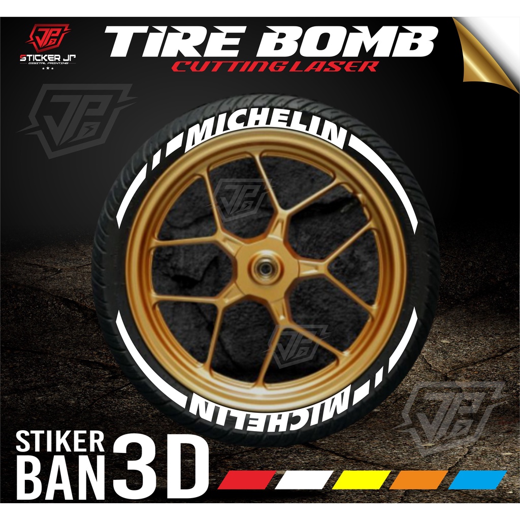 Jual Sticker Ban / Font Ban / Tire Bomb / 3D stiker ban Michelin JP-8 ...