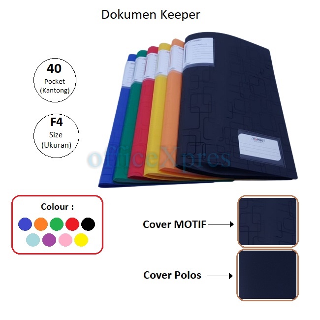 Jual Map Plastik / File Dokumen Keeper / Clear Holder F4 Folio 40 ...