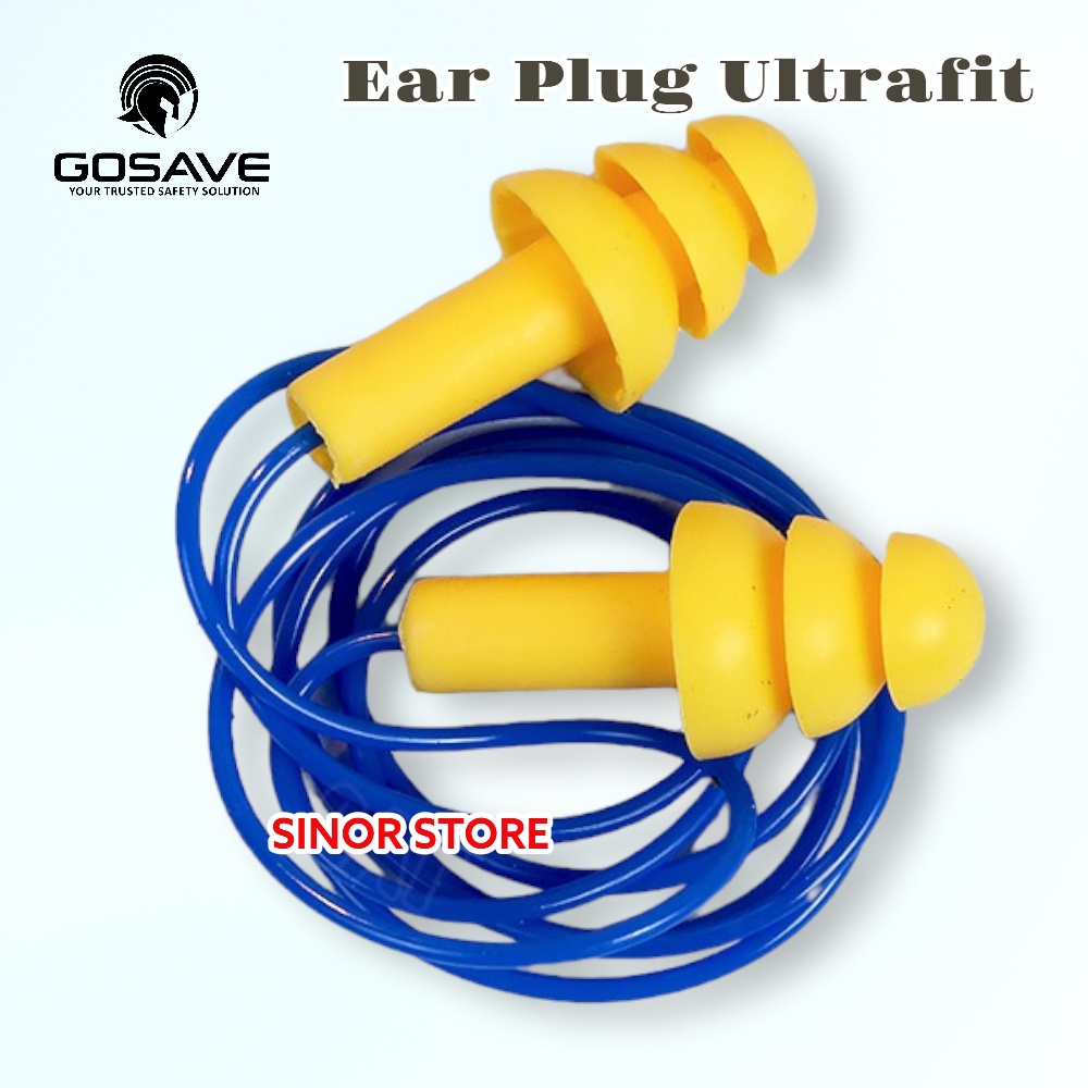 Jual Earplug Ultrafit Corded Dengan Kotak Cashing Penutup Safety ...