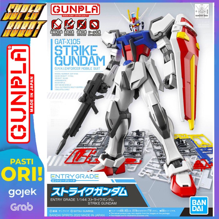 Jual Entry Grade Strike Gundam - EG 1/144 BANDAI | Shopee Indonesia