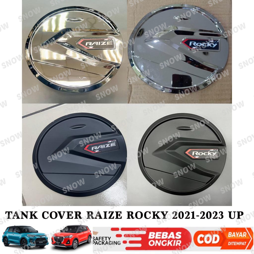 Jual Tank Cover Raize Rocky 2021 2023 2024 UP Prestige Hitam Chrome ...