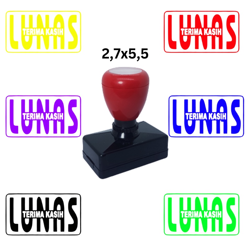 Jual WARNA BEBAS PILIH Stample Flash / Stempel Otomatis / Cap LUNAS ...