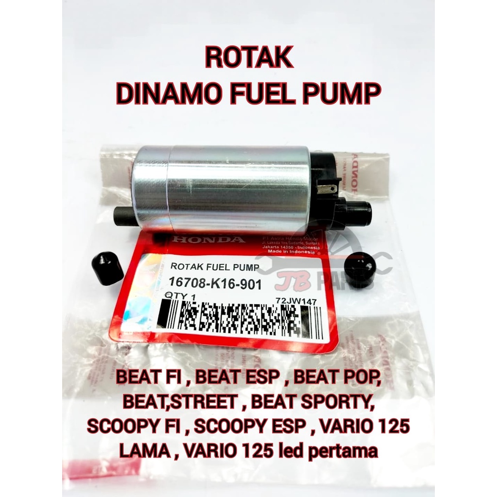 Jual Dinamo fuel pump Rotak Beat FI , Sccopy Vario 110 125 led pertama ...