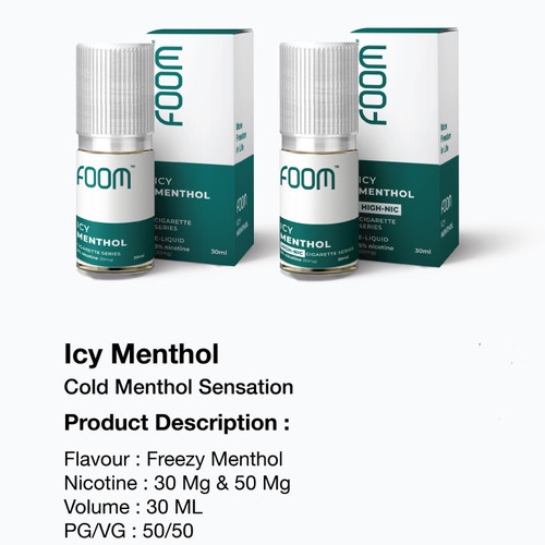 Jual Liquid Foom Icy Menthol Salt Nic 30MG/50MG 30ML by Foom Lab / Foom ...