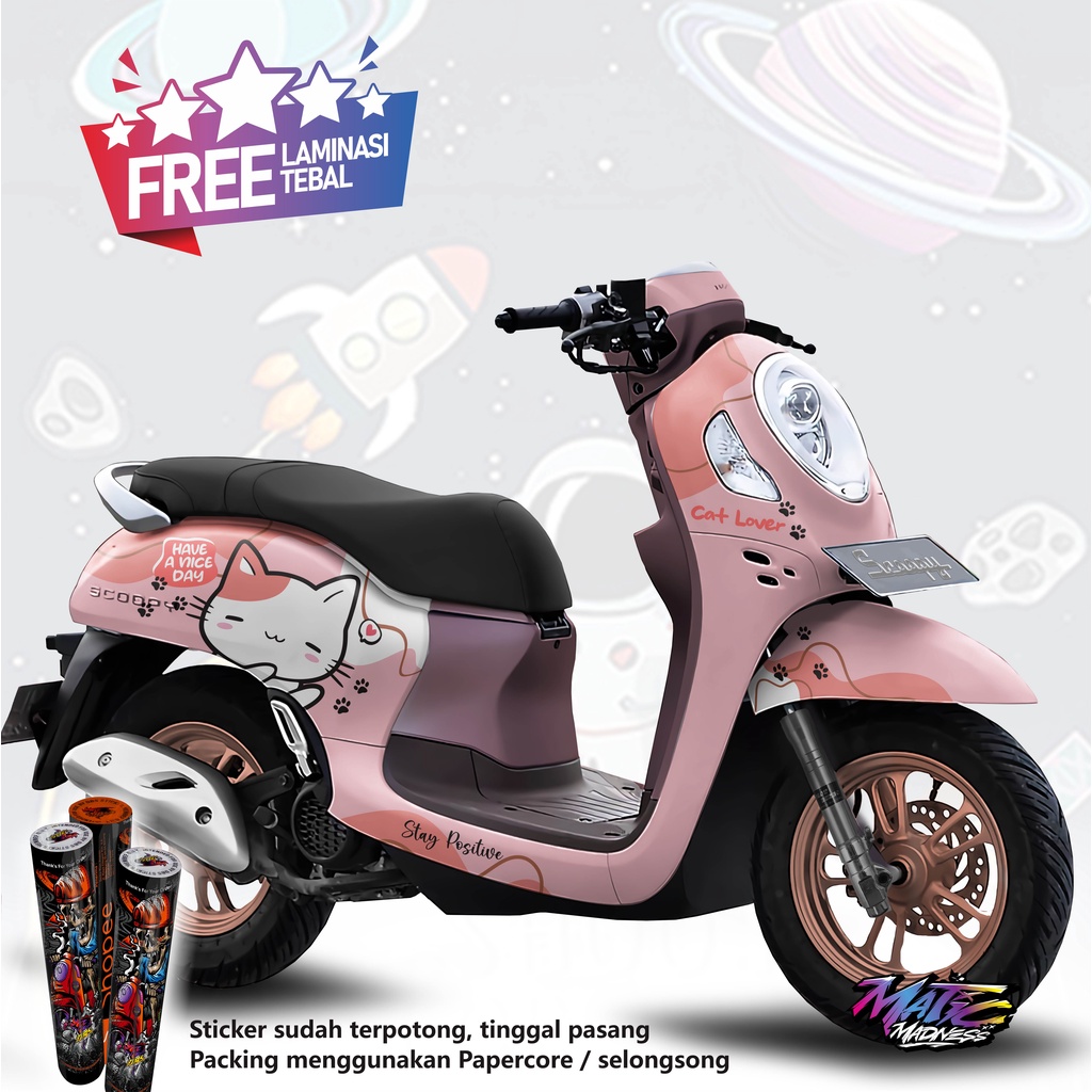 Jual Decal Sticker Honda Scoopy FI Stiker Fullbody Scoopy Tahun 2013 ...