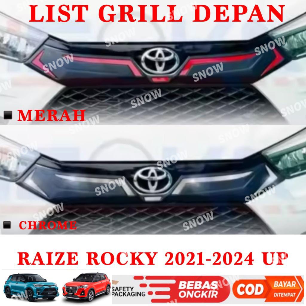 Jual Grill Depan Bumper Cover Raize Rocky 2021 2023 2024 2025 2026 ...