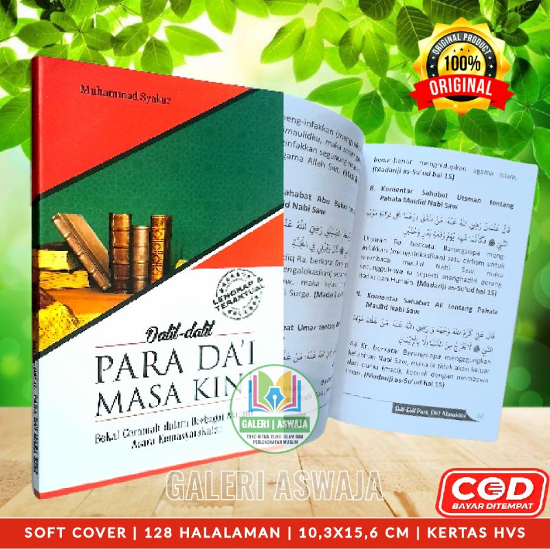 Jual Dalil Dalil PARA DA'I MASA KINI Bekal Ceramah Dalam Berbagai Acara ...