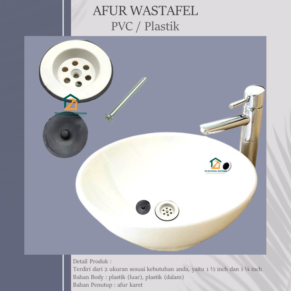 Jual Afur PVC Wastafel Uk 1 ½ inch, 1 ¼ inch / Filter Wastafel ...