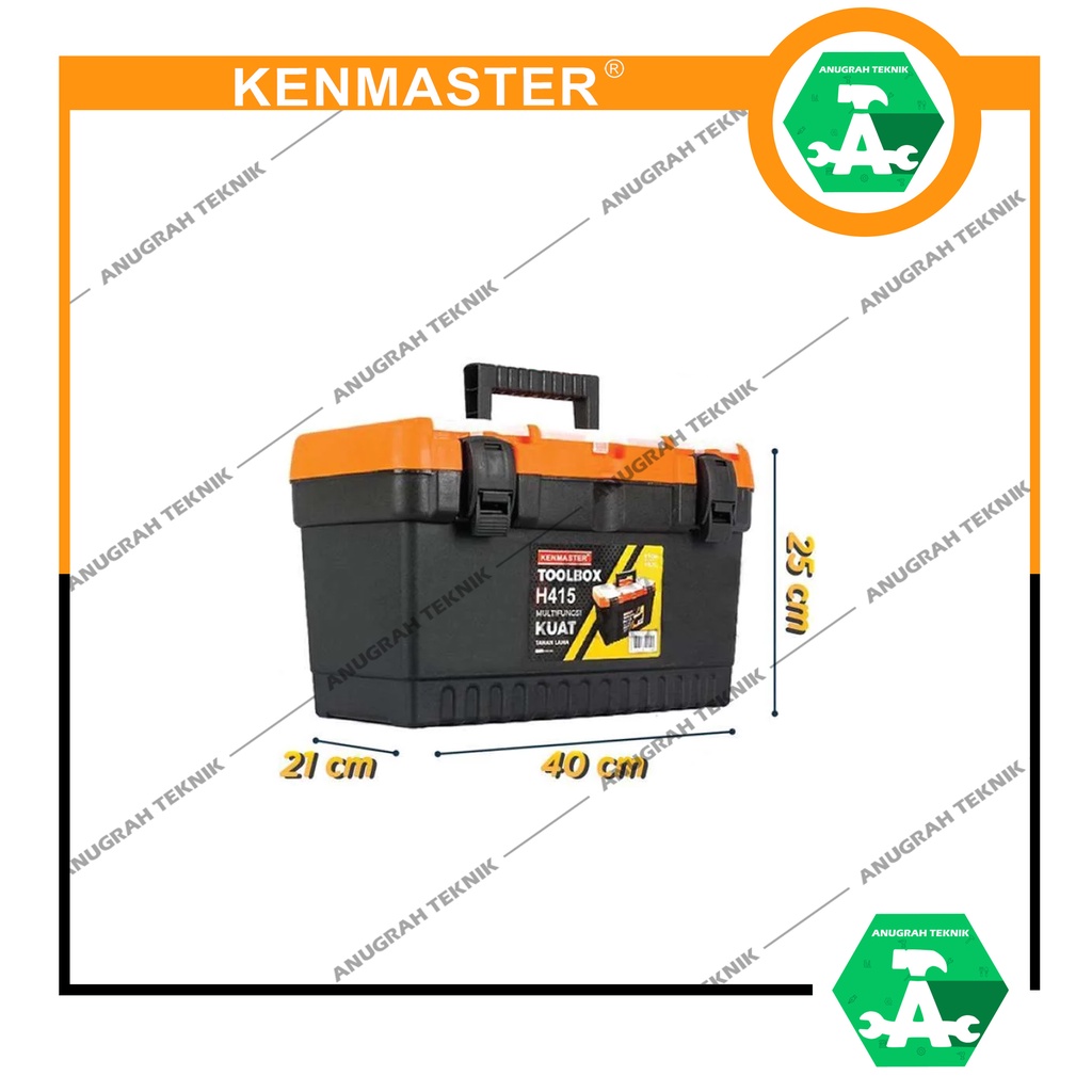 Jual Kenmaster Tool Box H415 Penyimpanan Alat Perkakas Plastik Original ...