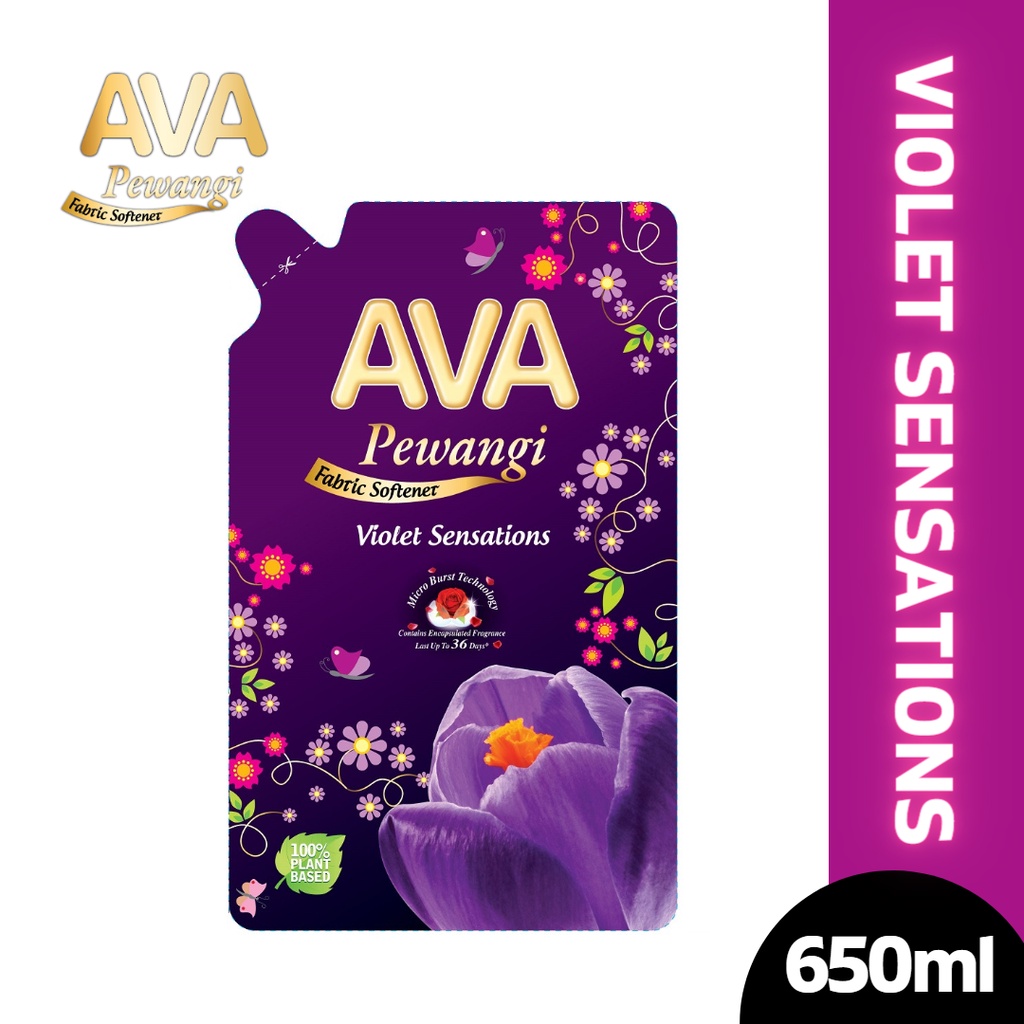 Jual AVA Pewangi Fabric Softener Violet Sensation 600ml | Shopee Indonesia