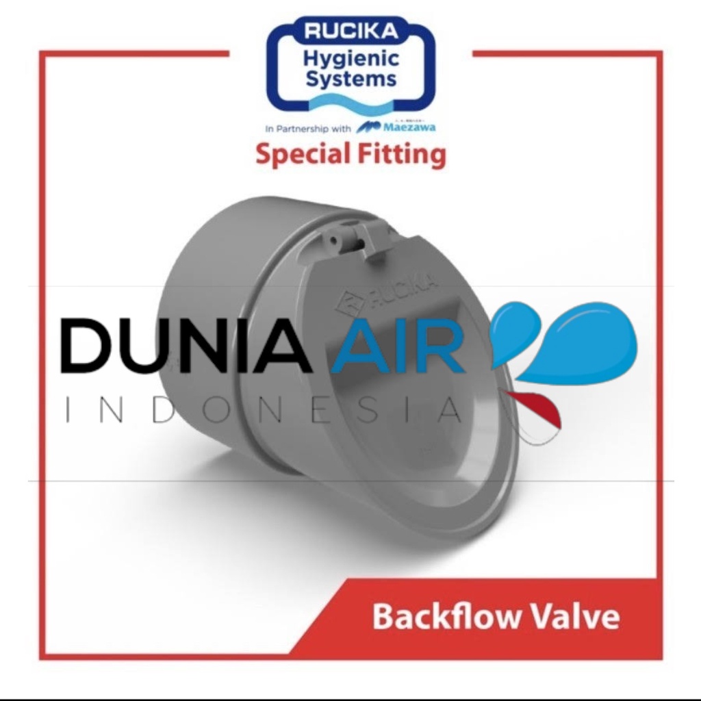 Jual BackFlow Valve 6" inch Pvc Rucika/Tutup Pipa Pembuangan Anti Bau ...