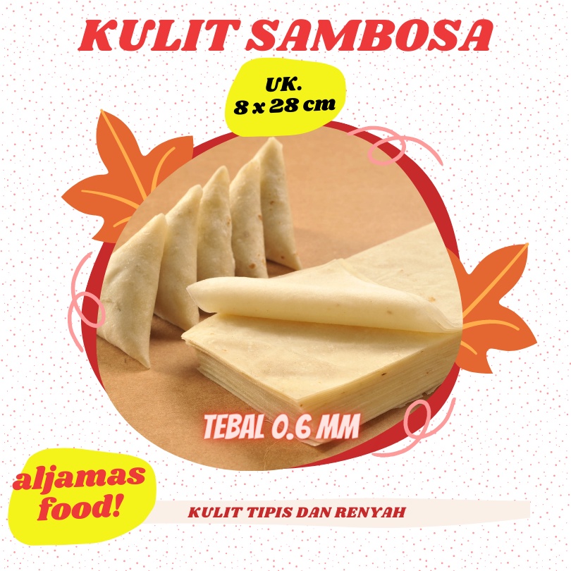 Jual kulit samosa besar 8x30 cm isi 50 lembar | Shopee Indonesia