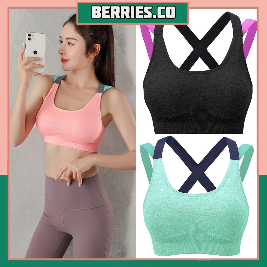 Jual BRI*BR1066 Bh Bra Sport Gym Olahraga Pushup Wanita Tanpa Kawat ...