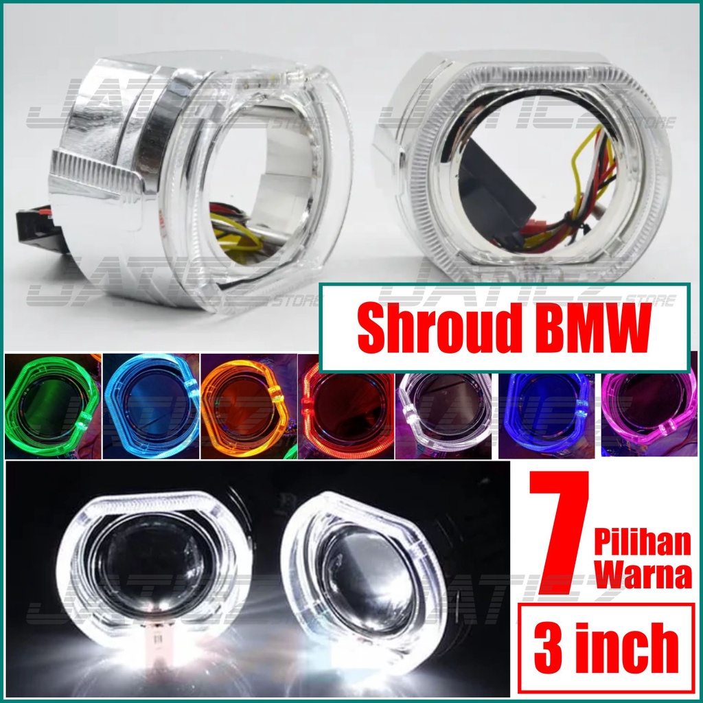 Jual Shroud BMW 3.0 Inch Shroud Biled Projector Projie Motor Mobil ...