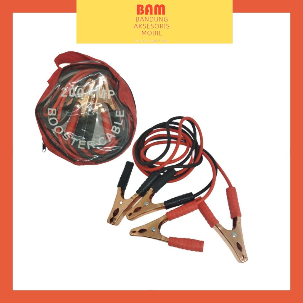 Jual Kabel Jumper / Booster Cable Pancingan Accu 25 Amper | Shopee ...