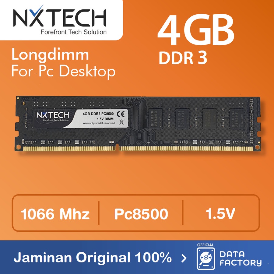 Jual RAM PC NXTECH DDR3 4GB PC 8500 / 1066MHz LONGDIMM PC3 MEMORY KOMPUTER | Shopee Indonesia