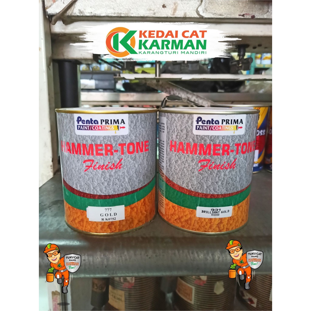 Jual CAT BESI TEMPA PENTA HAMMERTONE HAMERTONE 1 KG - WARNA HITAM HIJAU ...