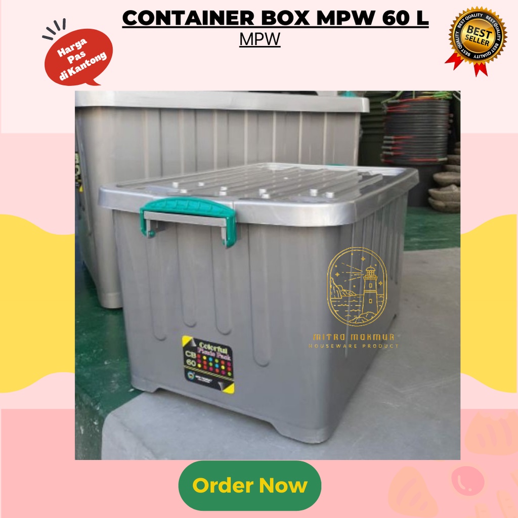 Jual CONTAINER BOX / CB 30 45 60 90 140 180 SILVER MPW / KONTAINER BOX ...
