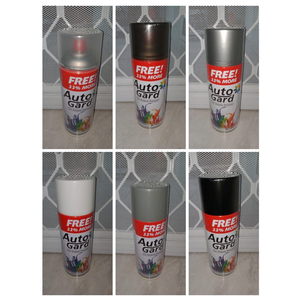 Jual CAT SEMPROT PREMIUM Merk AUTO GARD 400 mL Spray Paint Pilox Pylox High Quality Anti Gumpal ...