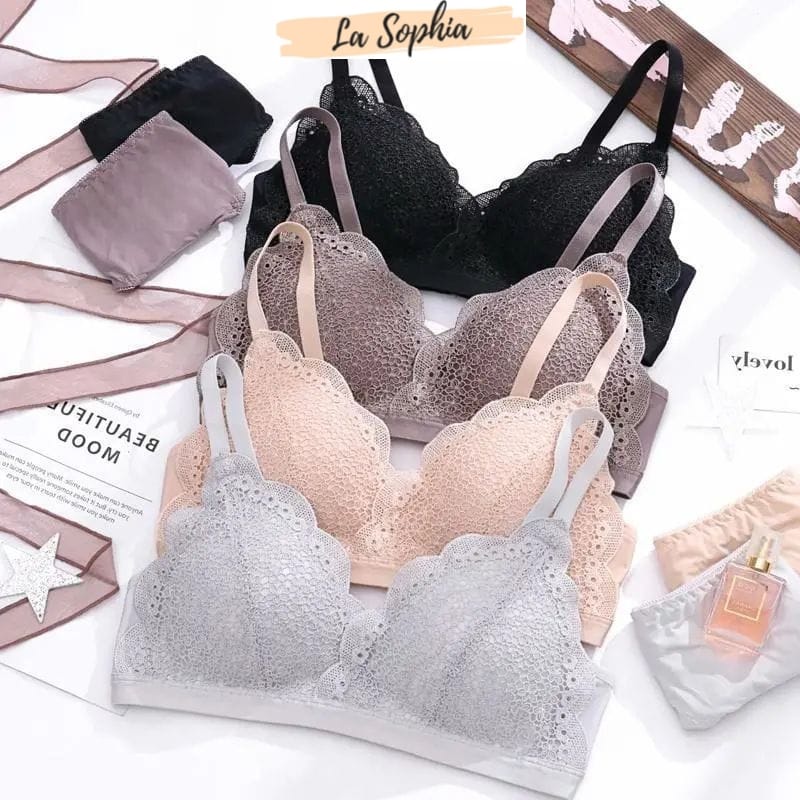 Jual La Sophia Bra Wanita Model Push Up Gaya Korea Bra Jepang Renda ...