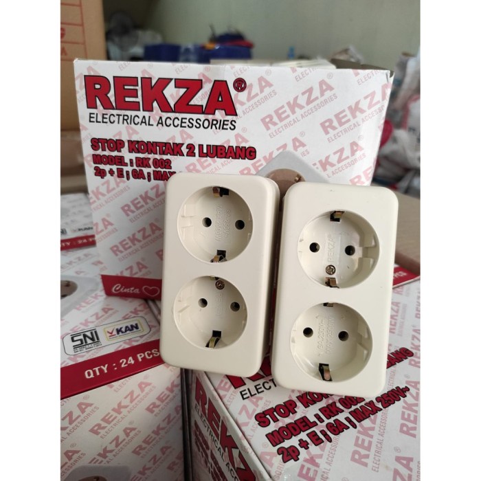 Jual Rekza Stop Kontak Arde 2 3 4 Lubang Standar SNI Harga Promo murah ...