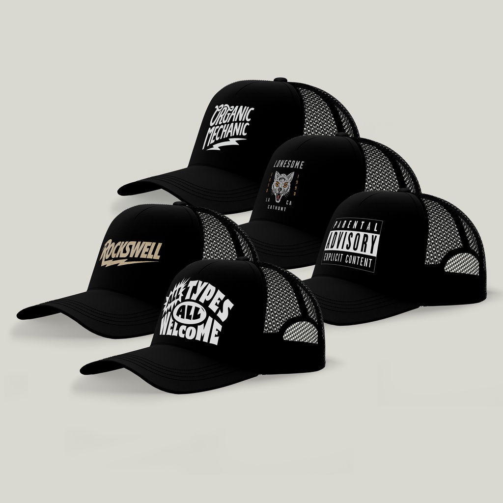 Jual Trucker All Type Rockwell Parental Lonesome | Topi Jaring Clothing ...