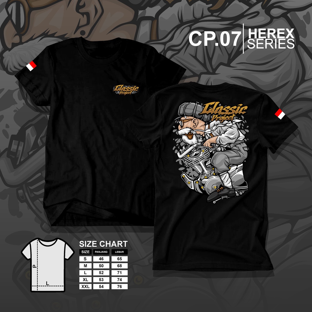 Jual Kaos Racing Mesin Herex - Kaos Pria Distro Herex Style Motor cb gl ...