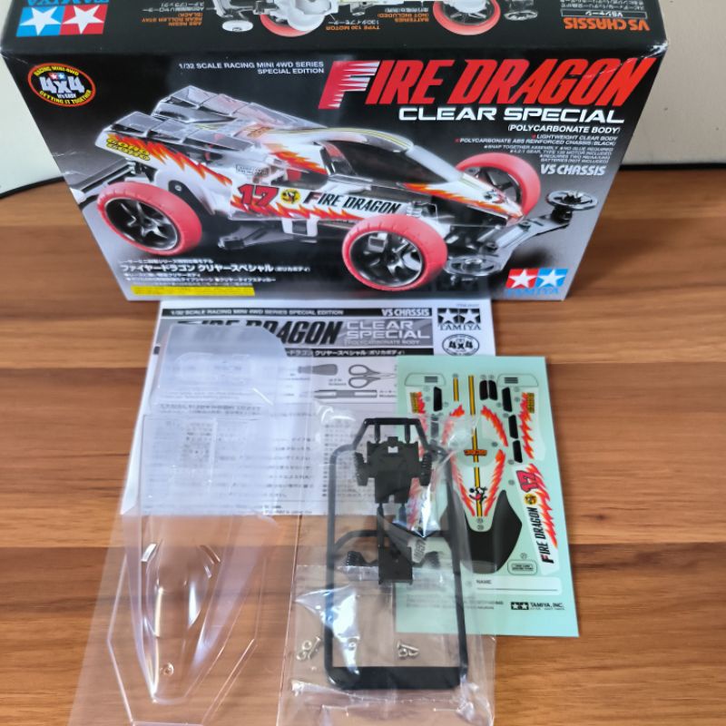 Jual Tamiya 95337 Body Fire Dragon Clear Special Original + Dacal + Box ...