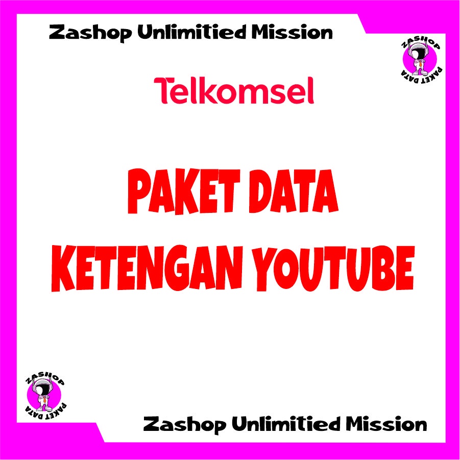 Jual PAKET DATA TSEL KETENGAN YOUTUBE | Shopee Indonesia