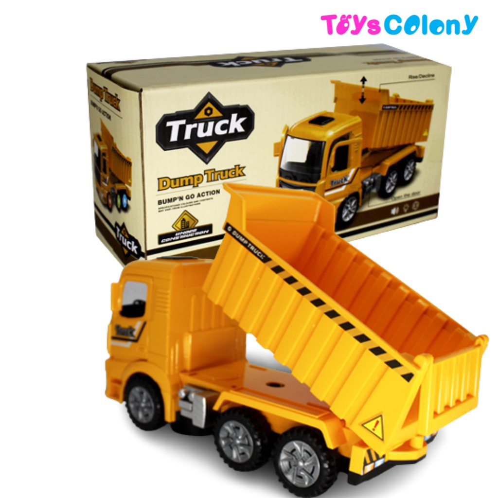 Jual Mobil Truk Tanah Bump And Go - Mainan Dump Truck Baterai | Shopee ...