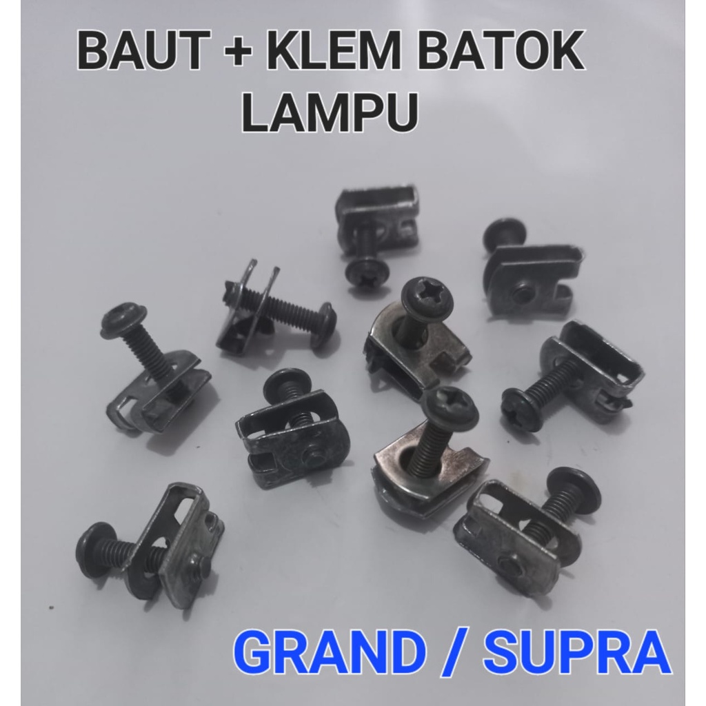 Jual baut + klem batok lampu honda grand / supra berkualitas ( harga ...