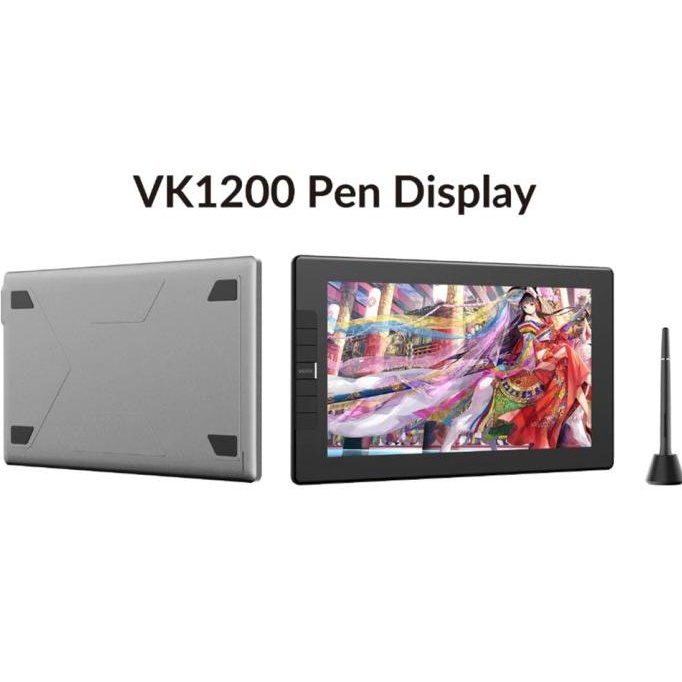 Jual VEIKK VK1200 VK 1200 Drawing Tablet Graphic Monitor Passive Pen ...