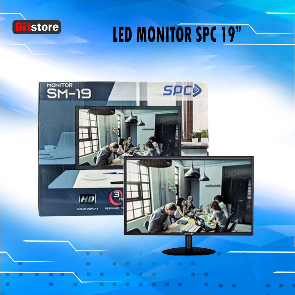 Jual Monitor Led SPC 19 inchi SM-19HD Dual Output VGA HDMI | Shopee ...