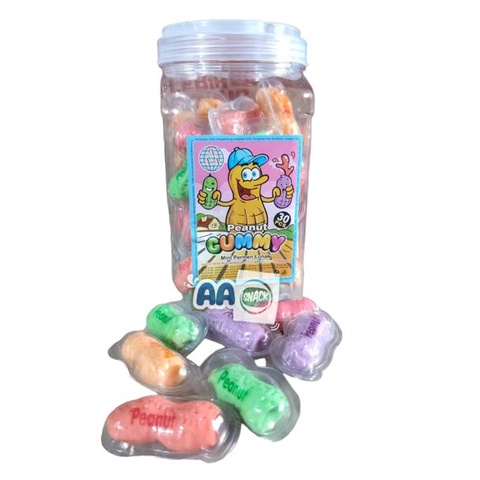 Jual PERMEN LUNAK AAA GUMMY PEANUT ISI 30 | Shopee Indonesia