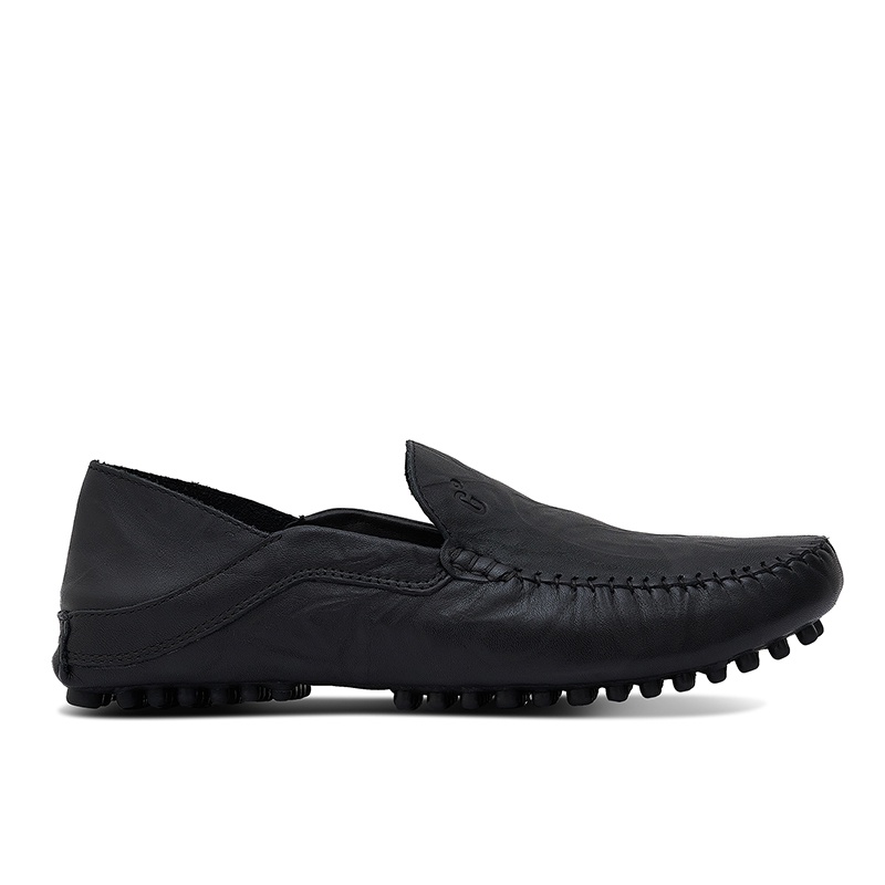 Jual Sepatu Casual Pria Loafer Moccasin Gino Mariani Donny Black ...