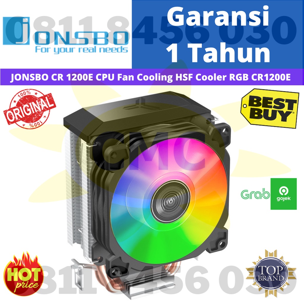 Jual JONSBO CR 1200 CR1200 CPU Fan Cooling HSF Cooler RGB | Shopee ...
