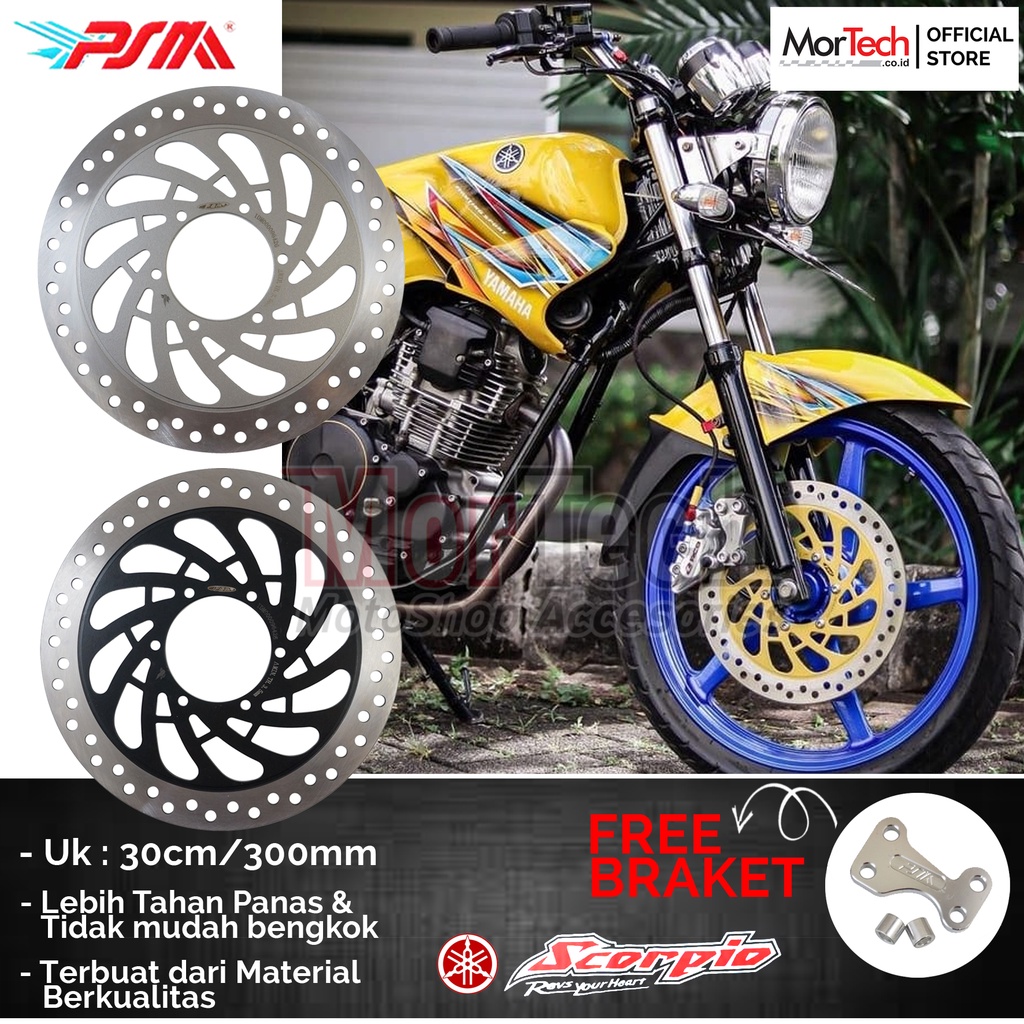 Jual Piringan Rem Cakram Depan Variasi Besar plus Braket Disc Brake ...