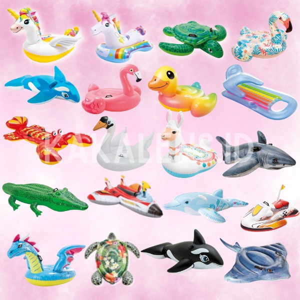 Jual PELAMPUNG ANAK DEWASA INTEX SWAN BEBEK FLAMINGO UNICORN BUAYA IKAN ...