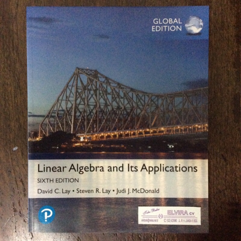Jual Linear Algebra and Its Applications 6 Ed-Lay | Shopee Indonesia