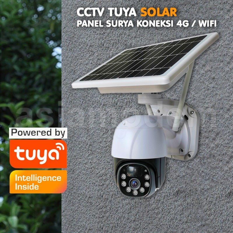 Jual Tuya CCTV Camera 4G / WIFI 360 Solar Panel Surya Tenaga Matahari ...